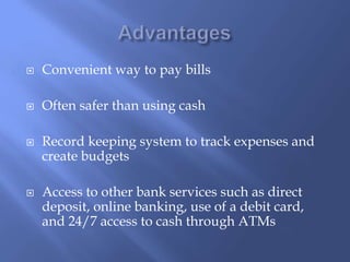 Checking accounts power point 3 14 12 | PPTX
