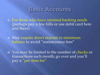 Checking accounts power point 3 14 12 | PPTX