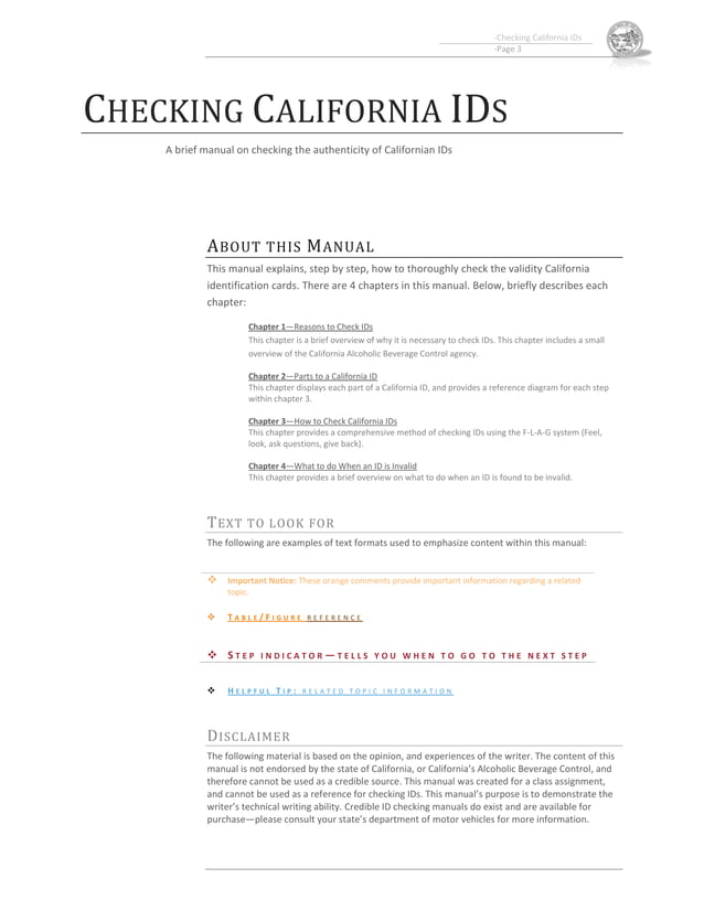 Checking california ids | PDF