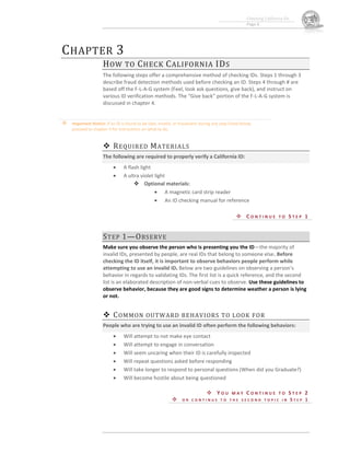 Checking california ids | PDF