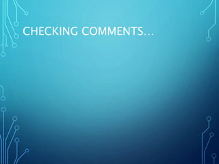 Checking comments in turn it-in canvas | PPTX