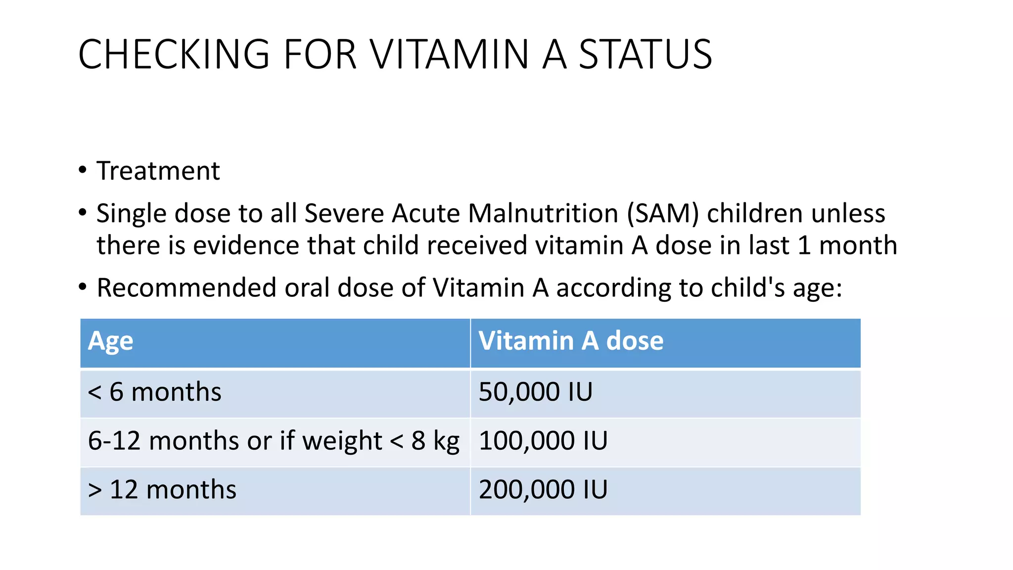 Checking for Immunization, Folic acid and Vitamin A status | PPTX