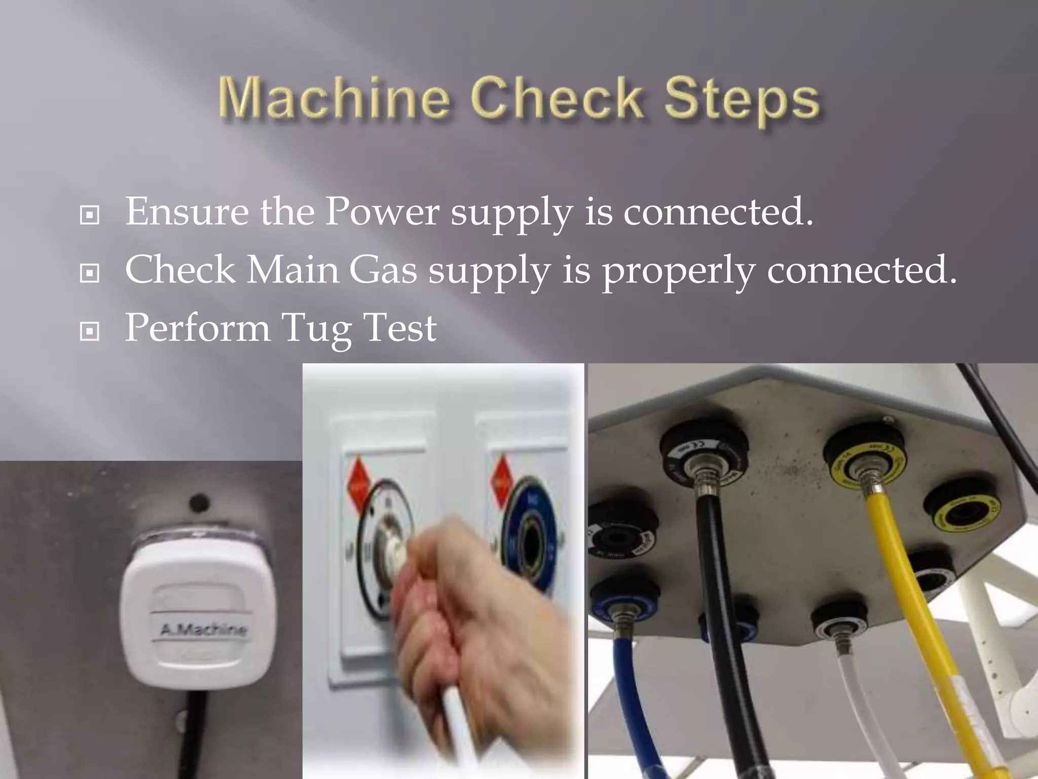 Checking of anaesthesia machine | PPTX