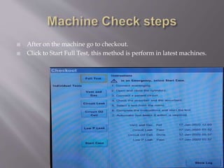 Checking of anaesthesia machine | PPTX