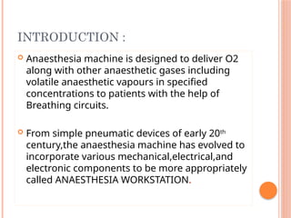 CHECKING OF ANAESTHESIA MACHINE & SAFETY FEATURES.pptx