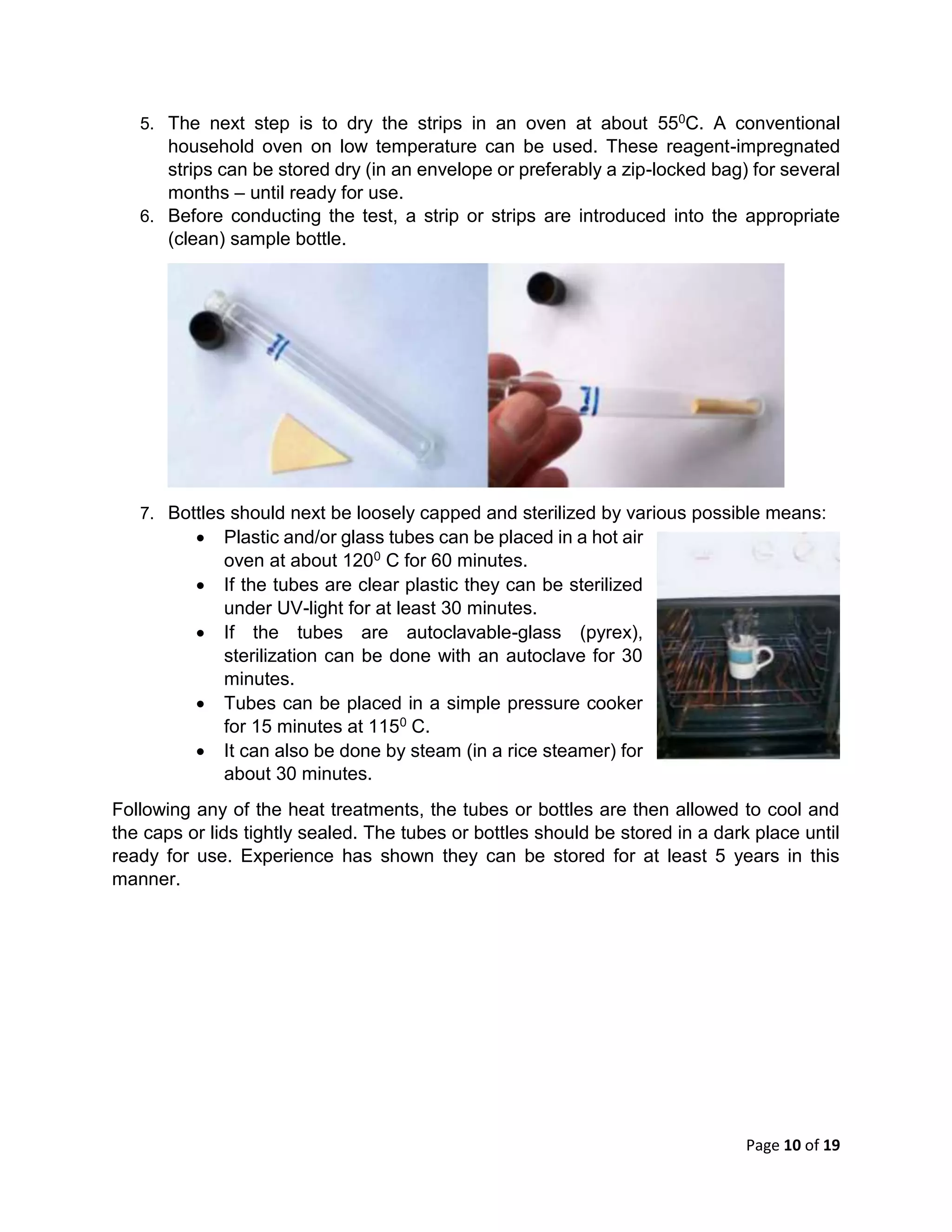 Checking of bacterial contamination of water using H2S | DOCX