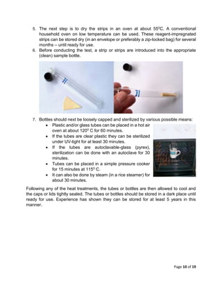 Checking of bacterial contamination of water using H2S | DOCX