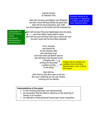 Checking Out Me History | PDF