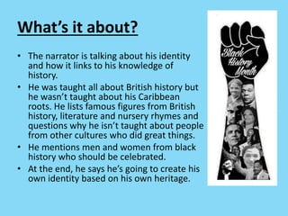 Checking out me history | PPT