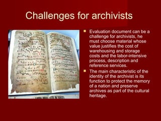 Checking out occupations - archivist | PPT