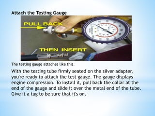 Checking piston valve clearance | PPTX
