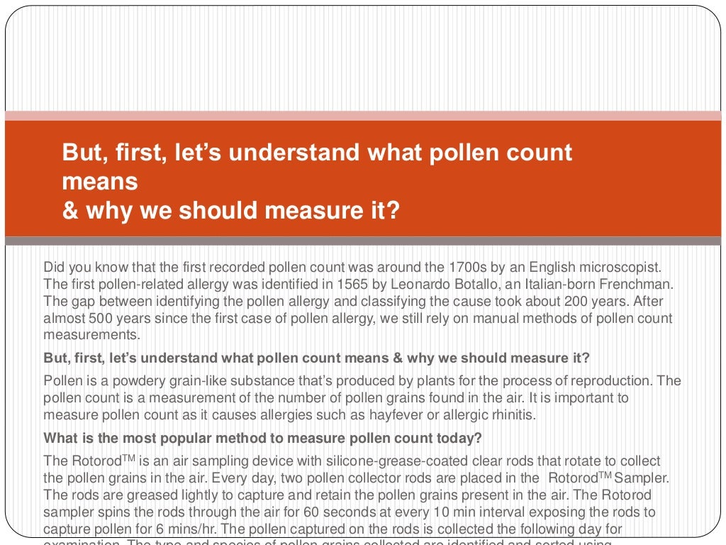 Checking Pollen Count Today? Here’s Everything to Know About Pollen ...