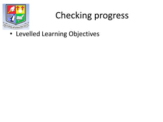 Checking progress amp new staff 020712 | PPTX