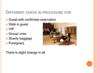 Check in procedures | PPTX