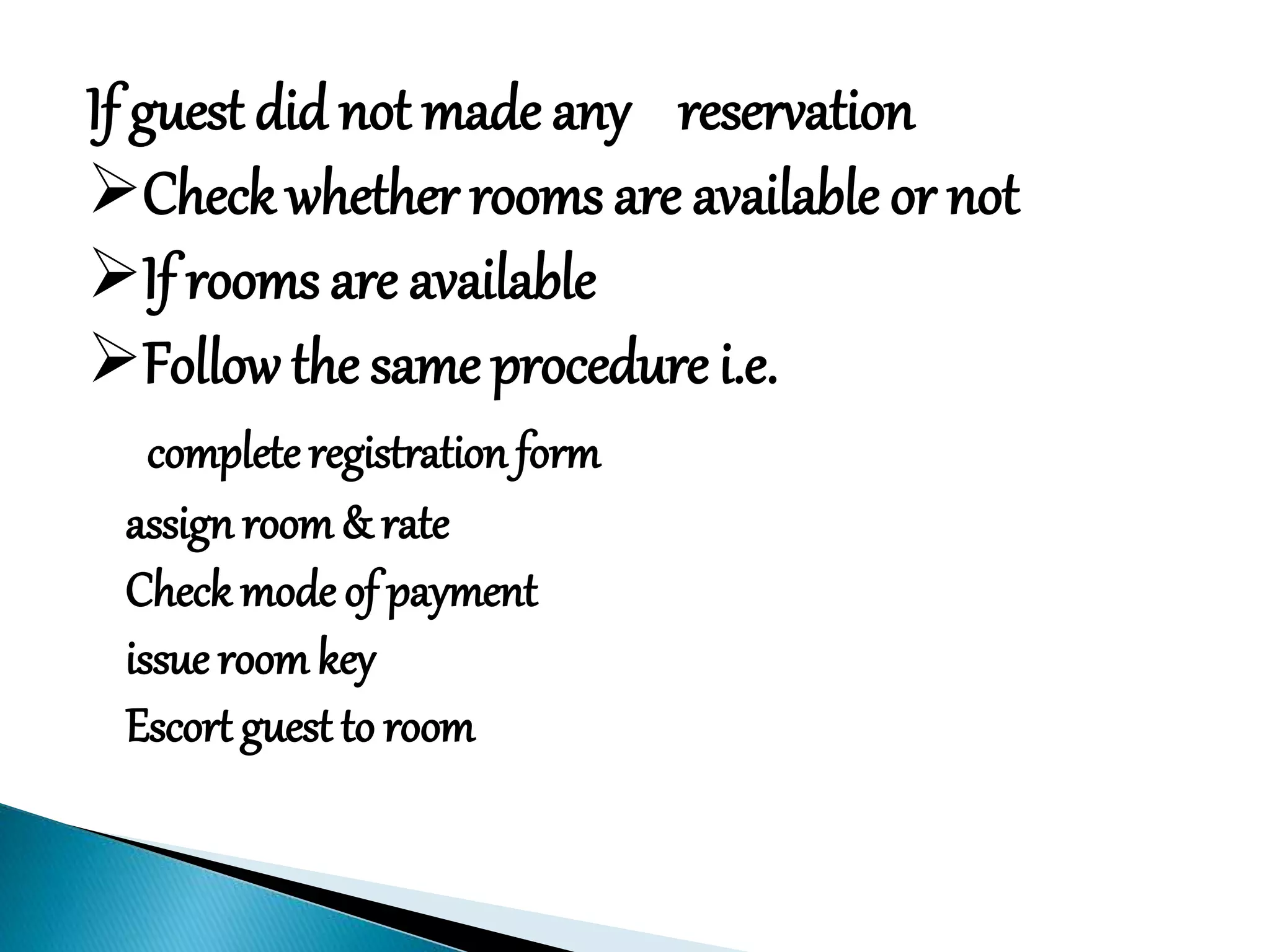 Check in process In hotel | PPTX