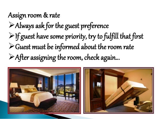 Check in process In hotel