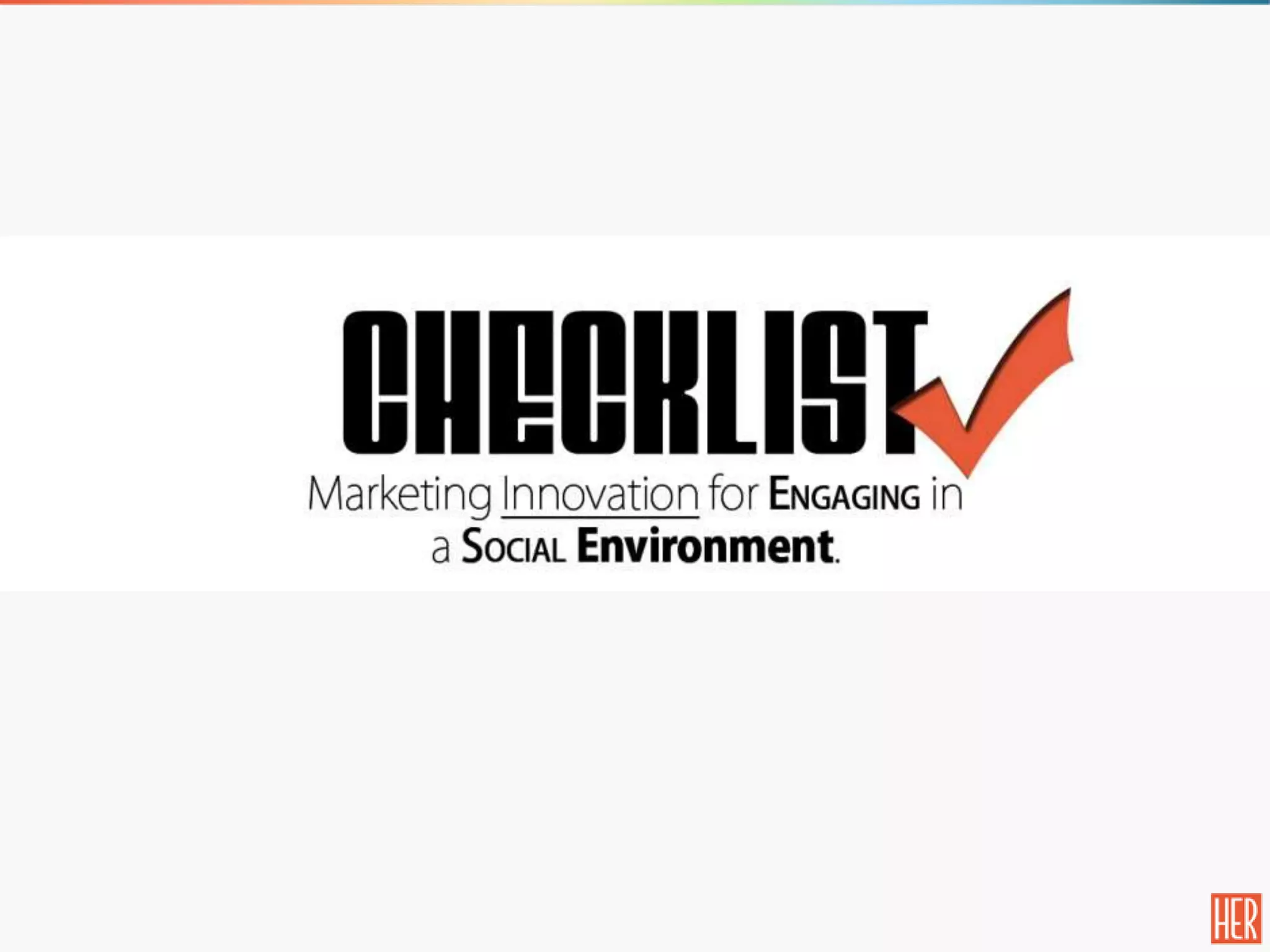Checklist: Engaging in a Social Environment | PPTX