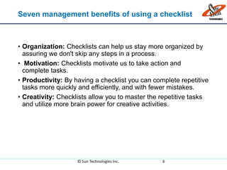Checklist | PPT