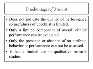 Checklist ON RESEARCH | PPTX