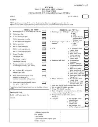 Checklist | PDF