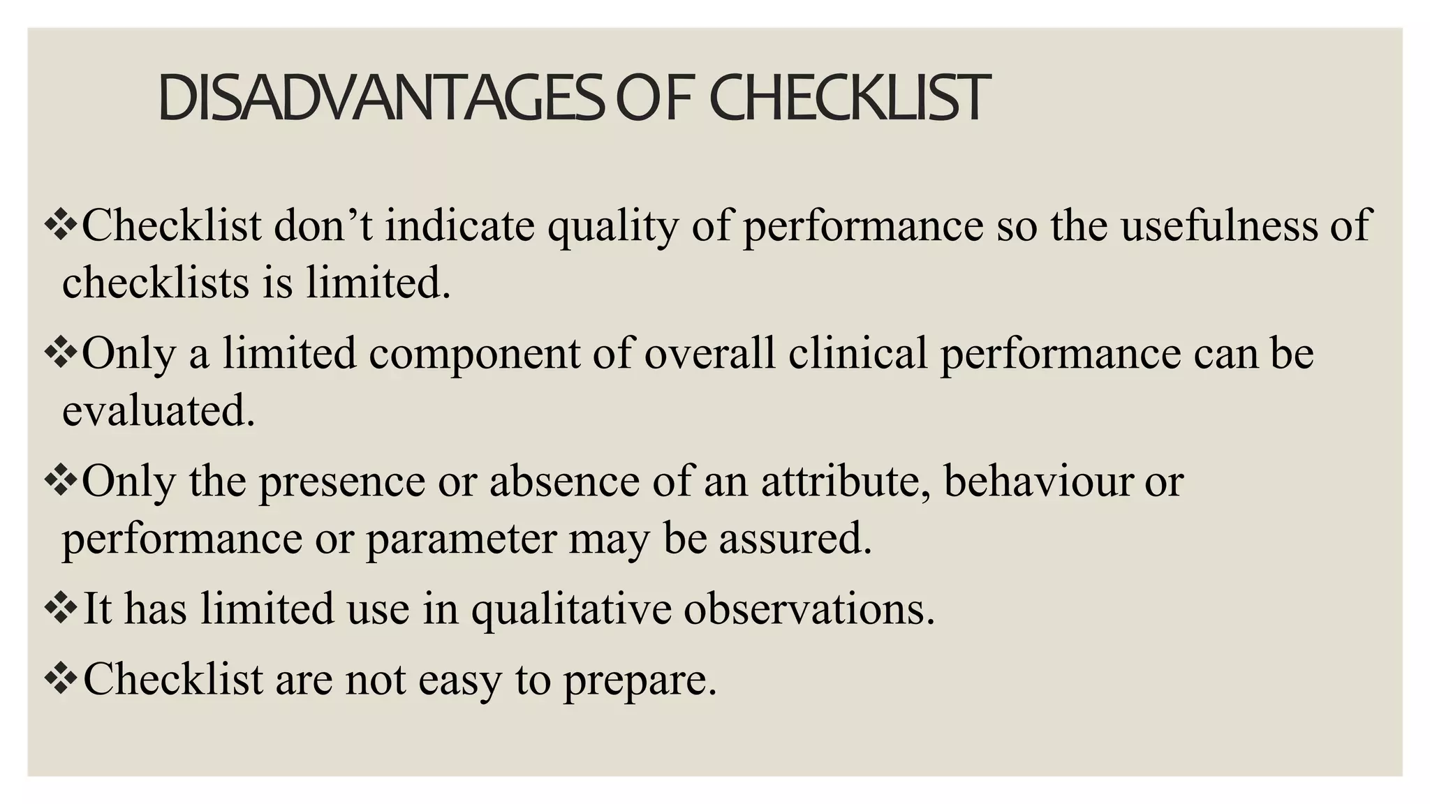 CHECKLIST | PPTX