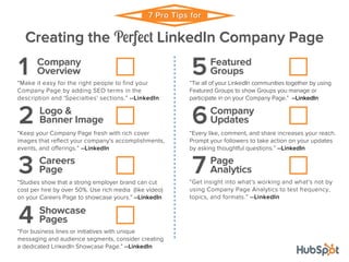 Checklist 7 pro tips for creating the perfect linked in company page | PPT