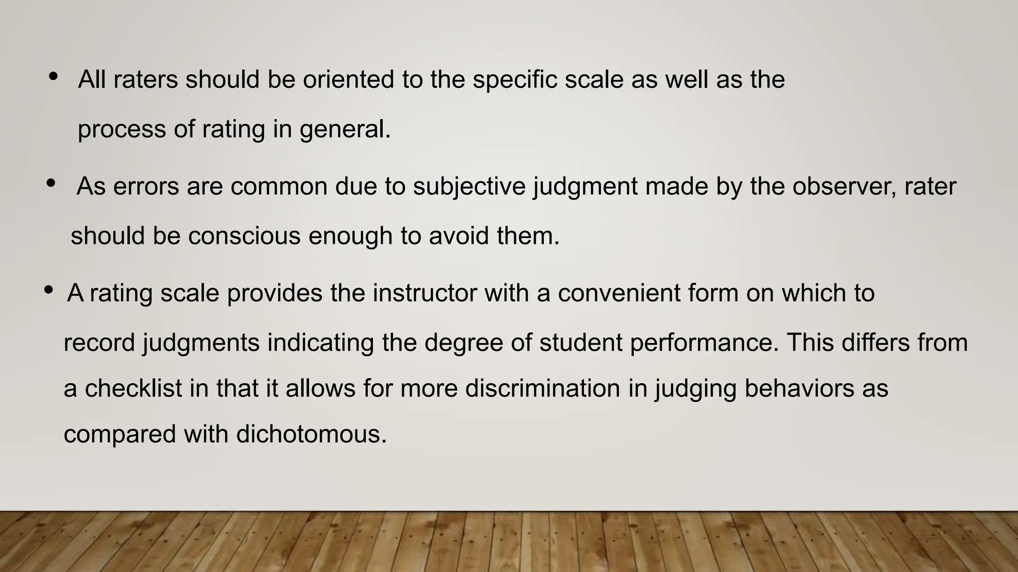 CHECKLIST-AND-RATING-SCALES ppt for college | PPTX