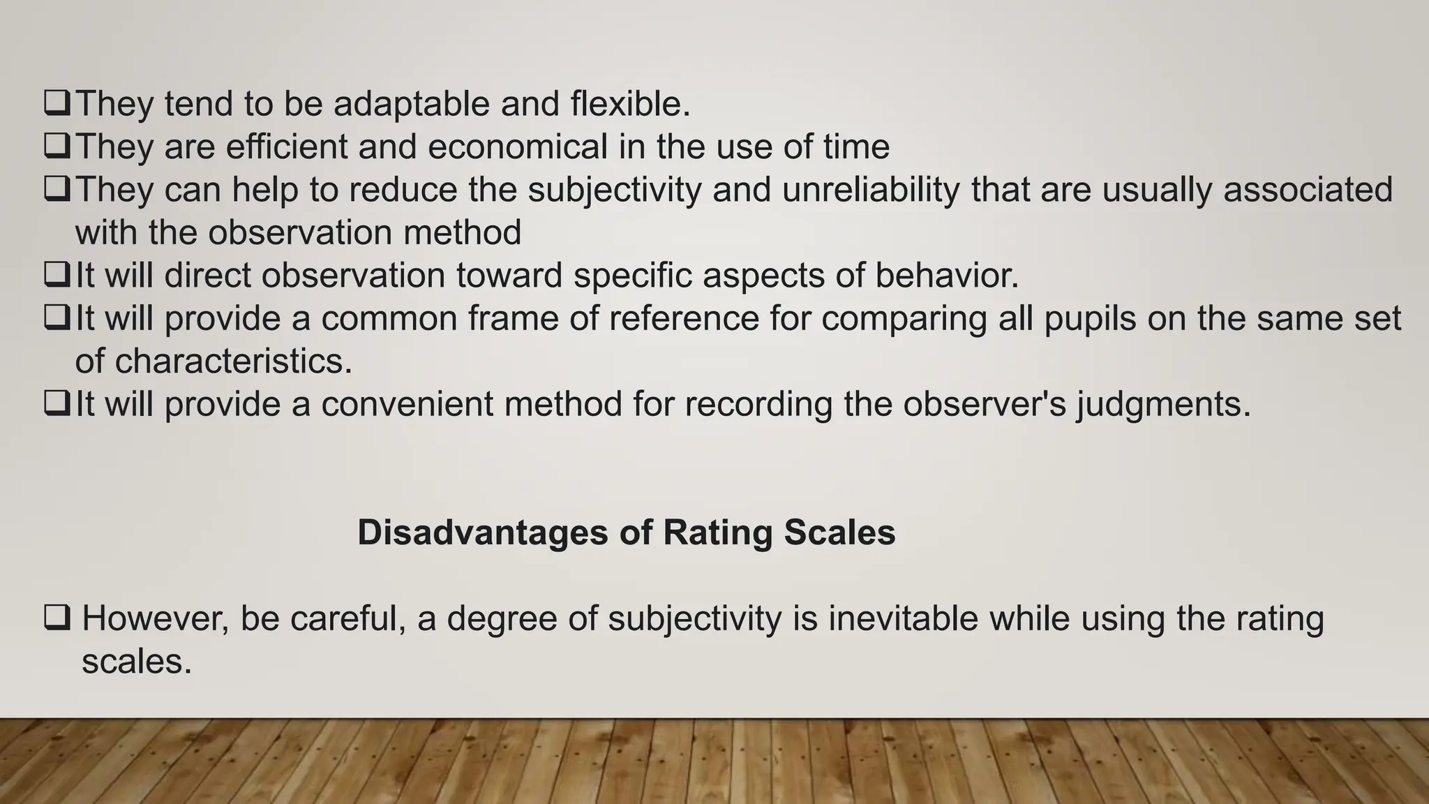 CHECKLIST-AND-RATING-SCALES ppt for college | PPTX
