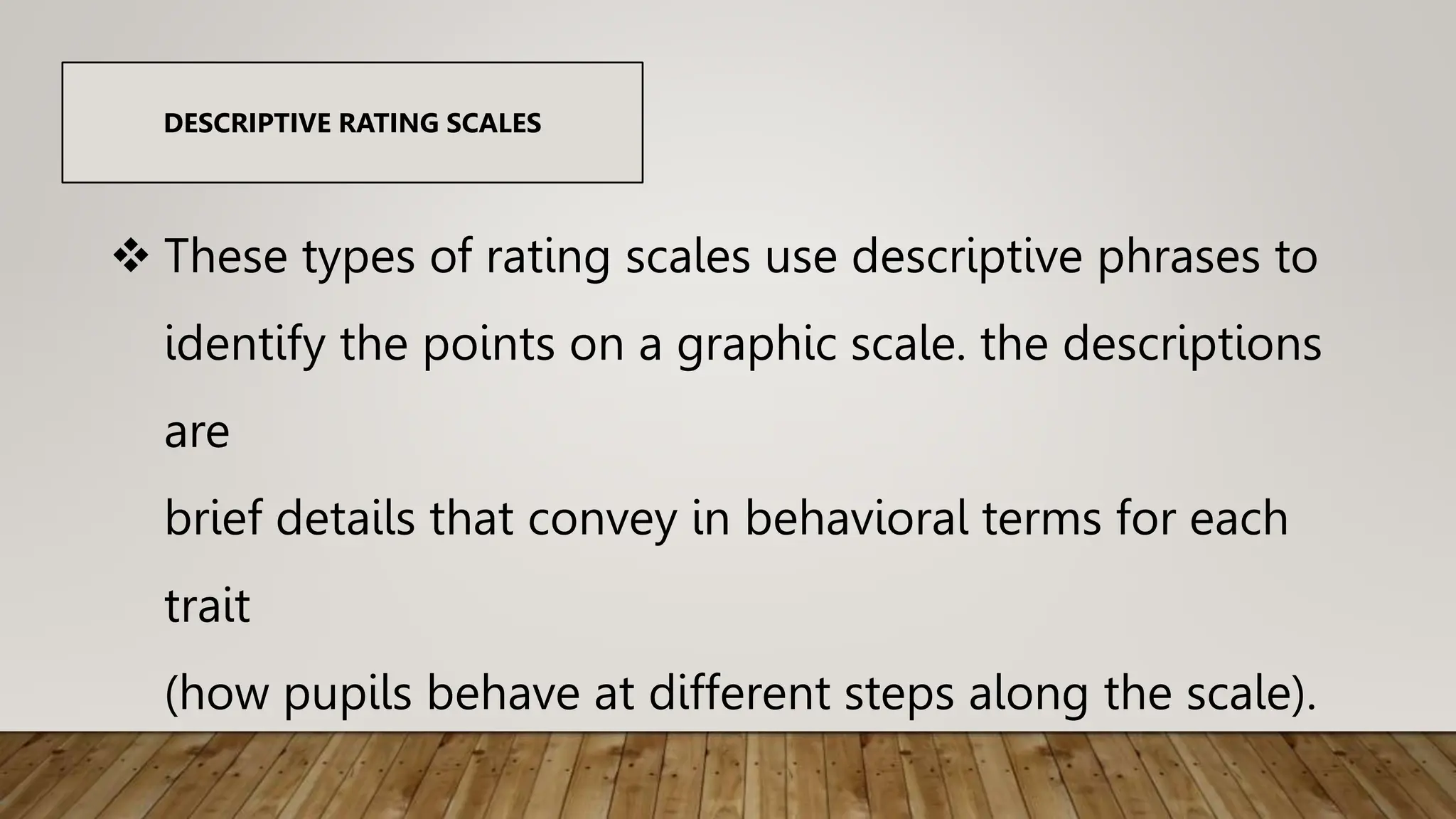 CHECKLIST-AND-RATING-SCALES ppt for college | PPTX