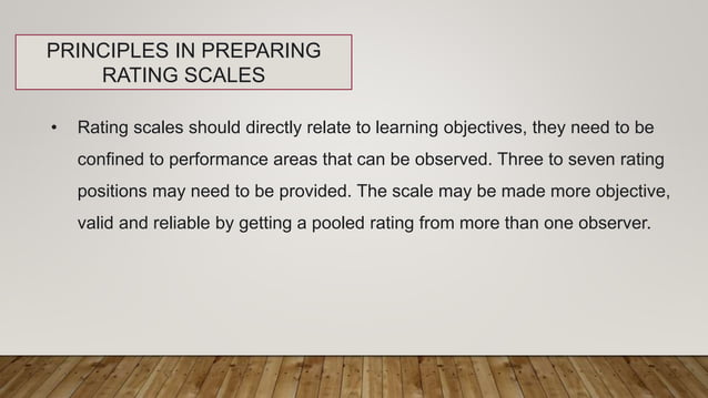 CHECKLIST-AND-RATING-SCALES ppt for college | PPTX