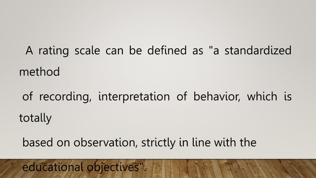 CHECKLIST-AND-RATING-SCALES ppt for college | PPTX
