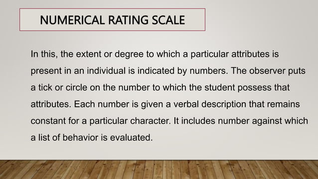 CHECKLIST-AND-RATING-SCALES ppt for college | PPTX