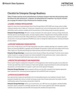 VSP G1000 Checklist - 7 Q's to ask your storage vendor? | PDF