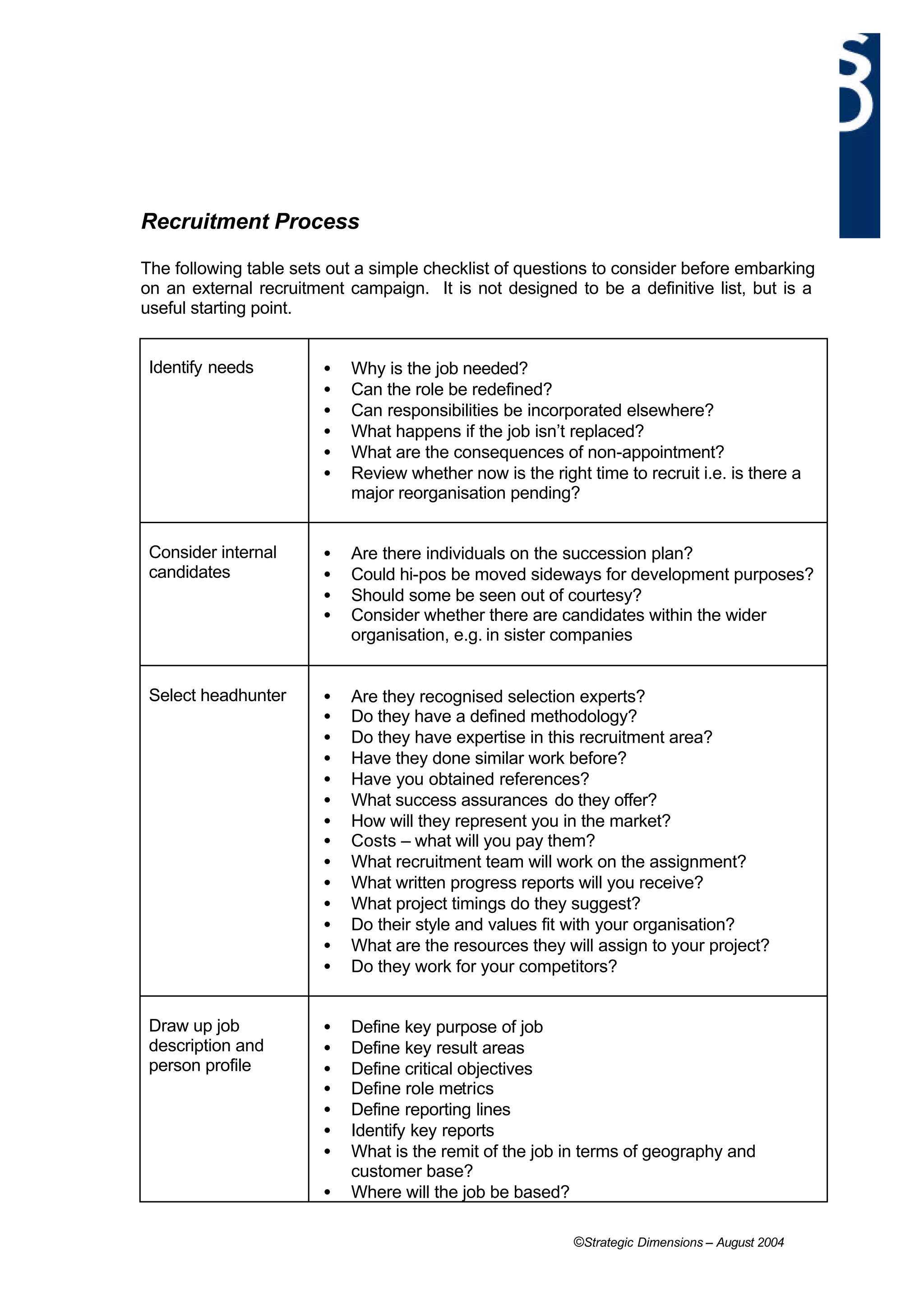 Checklist for-recruitment | PDF