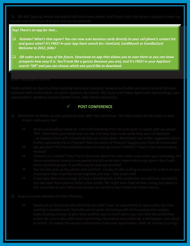 Preferred Partner Checklist For Success | PDF | Email | Internet