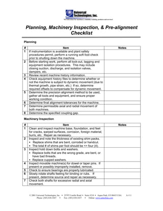 Checklist alineacion | PDF