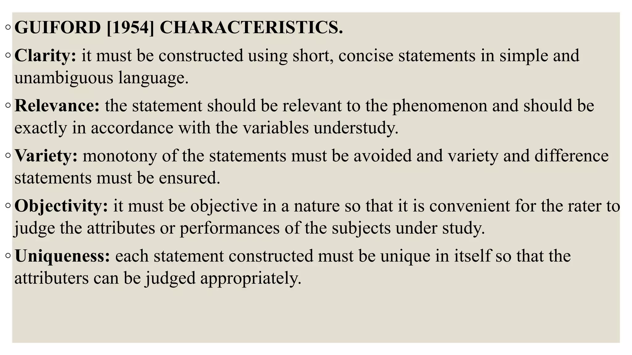 Checklist and rating scale | PPTX