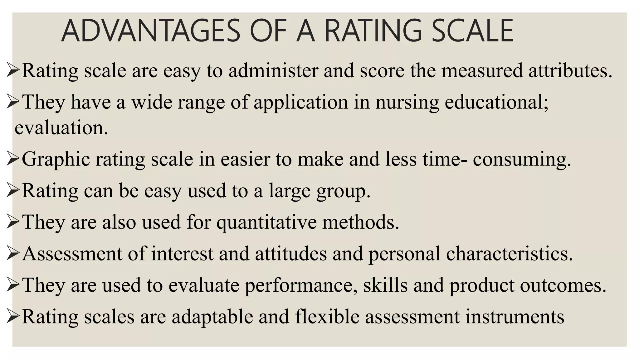 Checklist and rating scale | PPTX