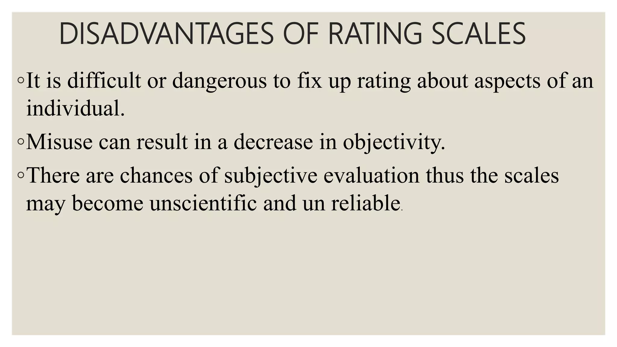 Checklist and rating scale | PPTX