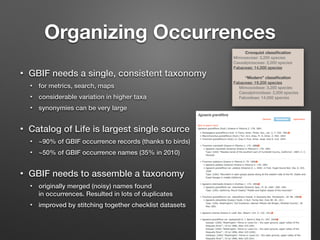 GBIF Checklist bank and the backbone | PDF