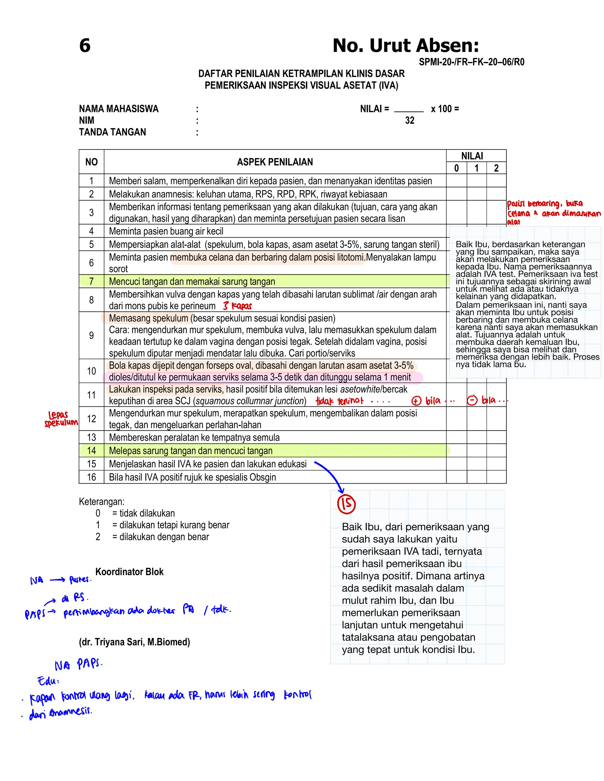 Checklist Day 5 (ANC, Papsmear, IVA, Partus, Resusitasi).pdf