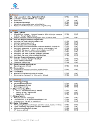 Digital Transformation Checklist | PDF