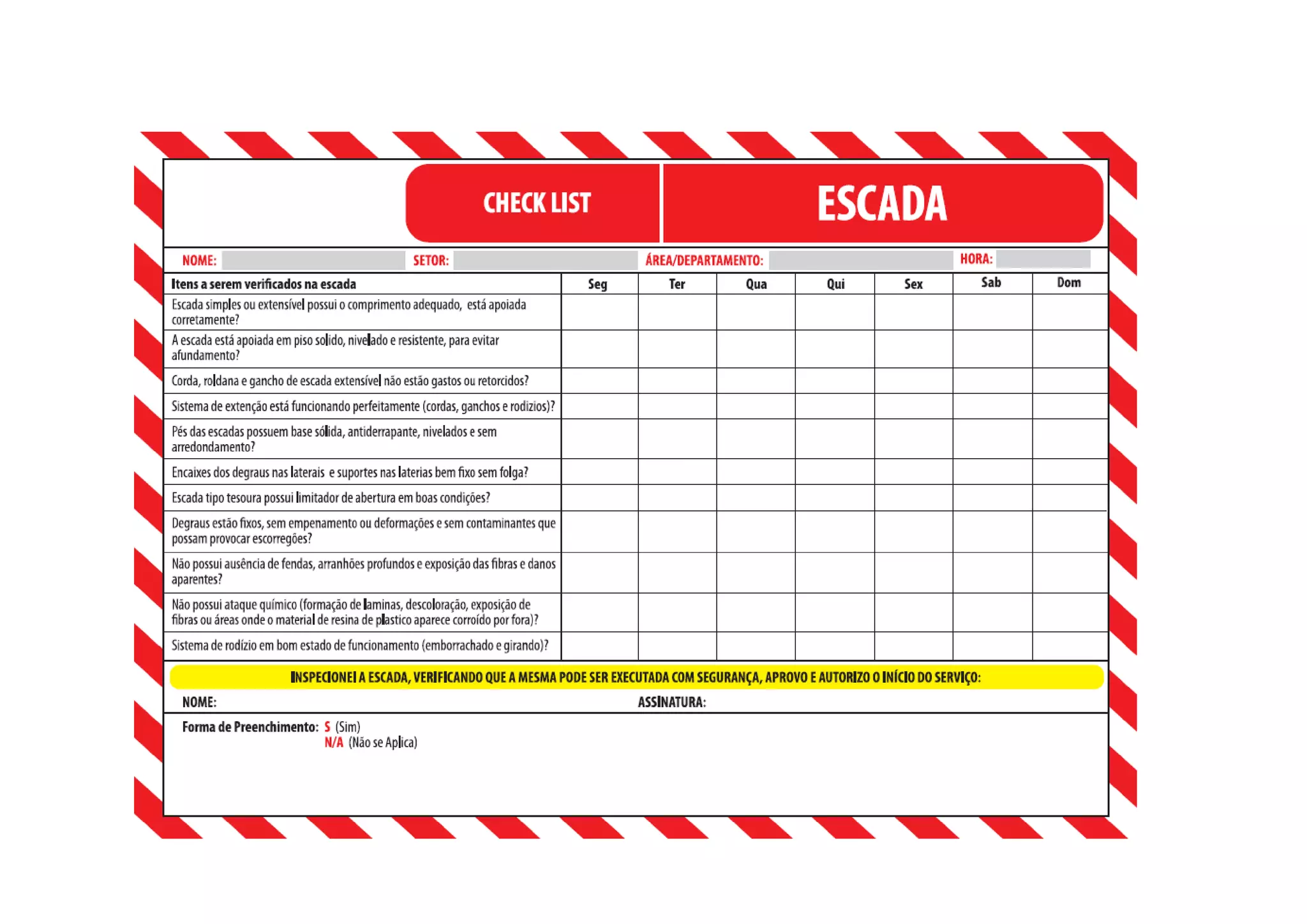 Check List Escadas | PDF