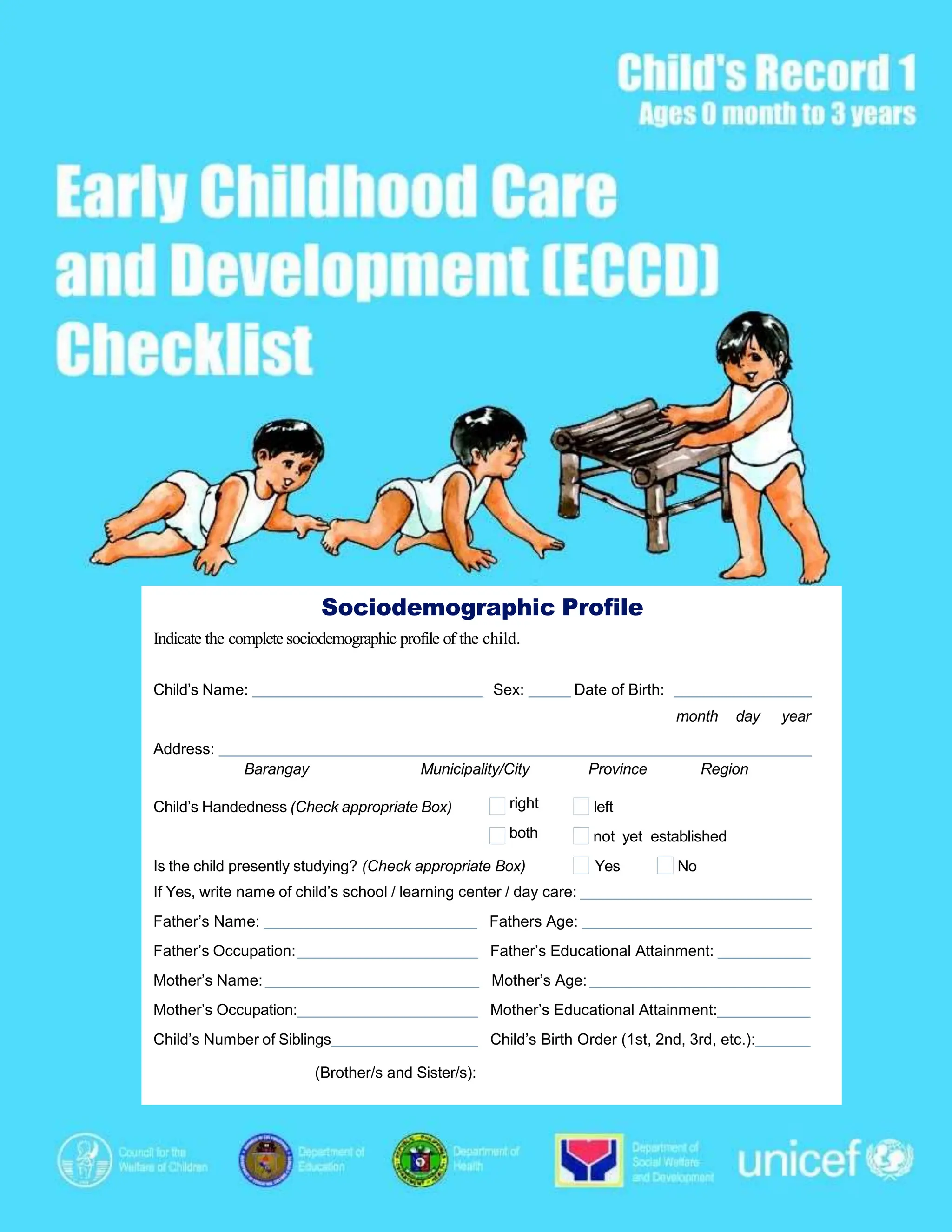 CHECKLIST FOR 0-3 YEARS OLD CHILDREN.pptx