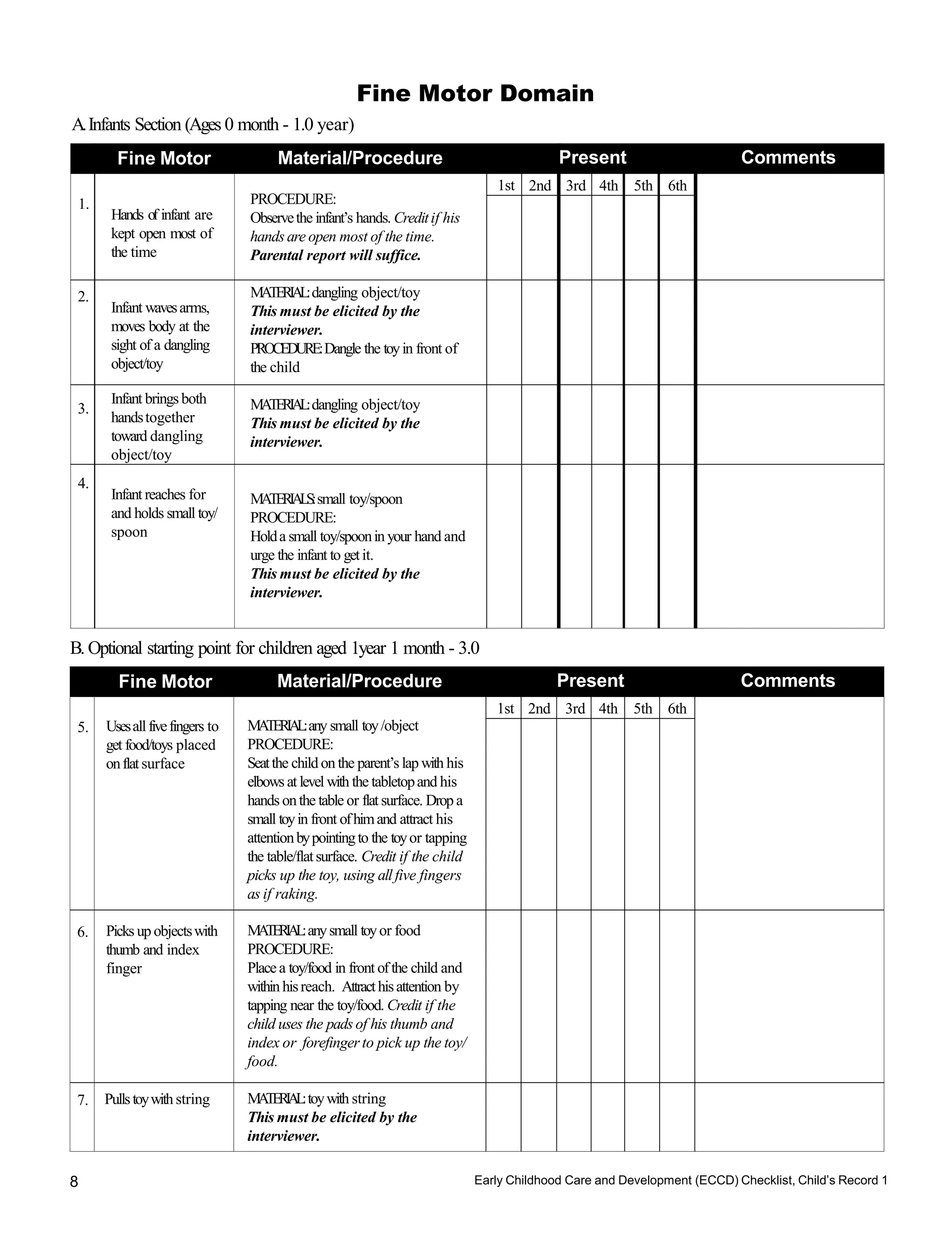 CHECKLIST FOR 0-3 YEARS OLD CHILDREN.pptx