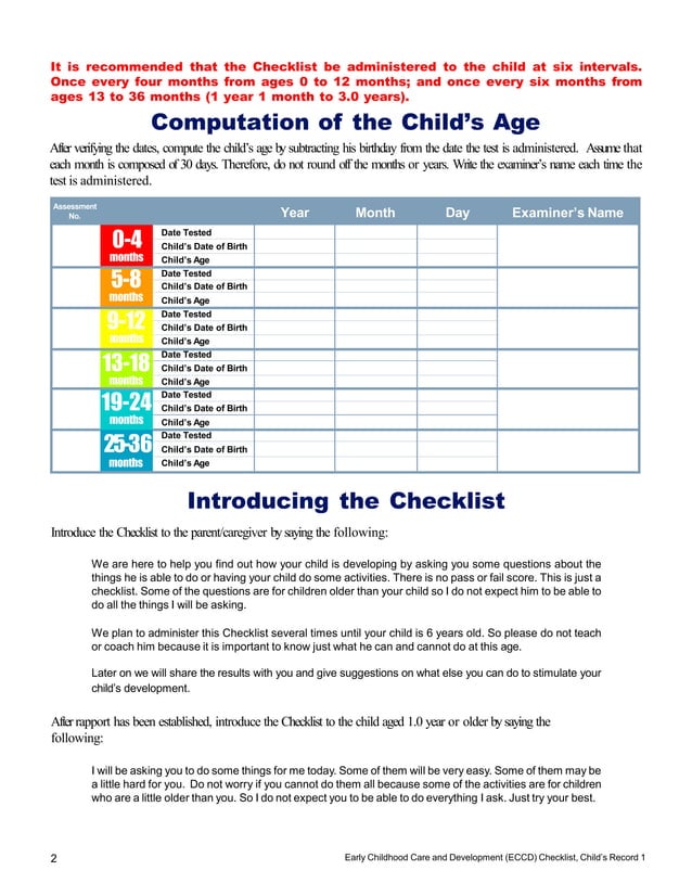 CHECKLIST FOR 0-3 YEARS OLD CHILDREN.pptx | Pregnancy | Reproductive Health