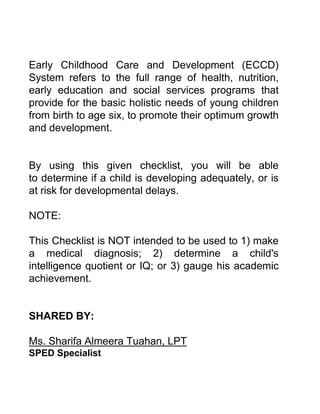 CHECKLIST FOR 0-3 YEARS OLD CHILDREN.pptx