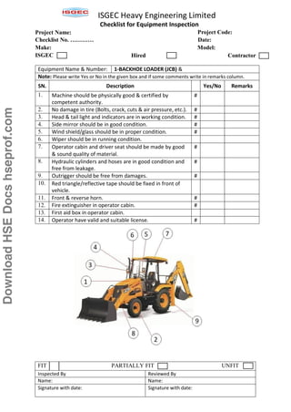 Checklist for All Construction Equipment hseprof.com.pdf