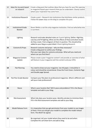 Checklist for as media print brief | PDF