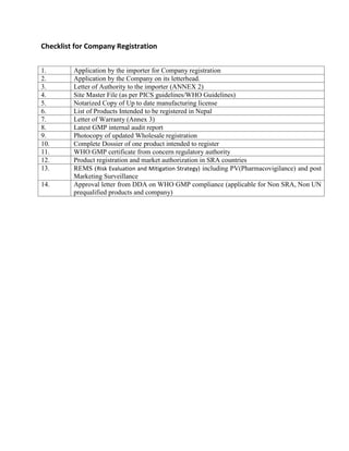 Format of Document for Import | PDF